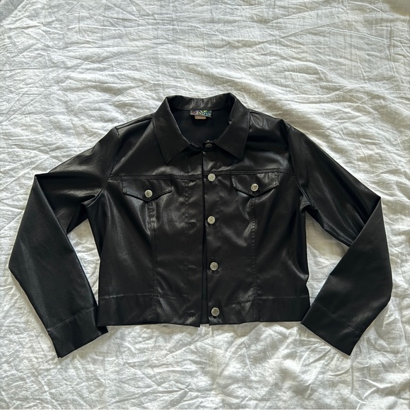 eye candy | Jackets & Coats | Eye Candy Black Leather Jacket | Poshmark